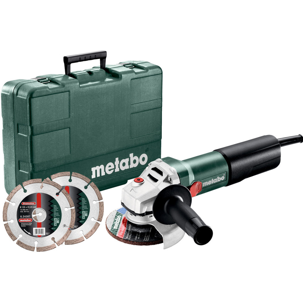 Metabo WEQ 1400 125 Kleine Haakse Slijper Incl. Diamantzaagblad In ...