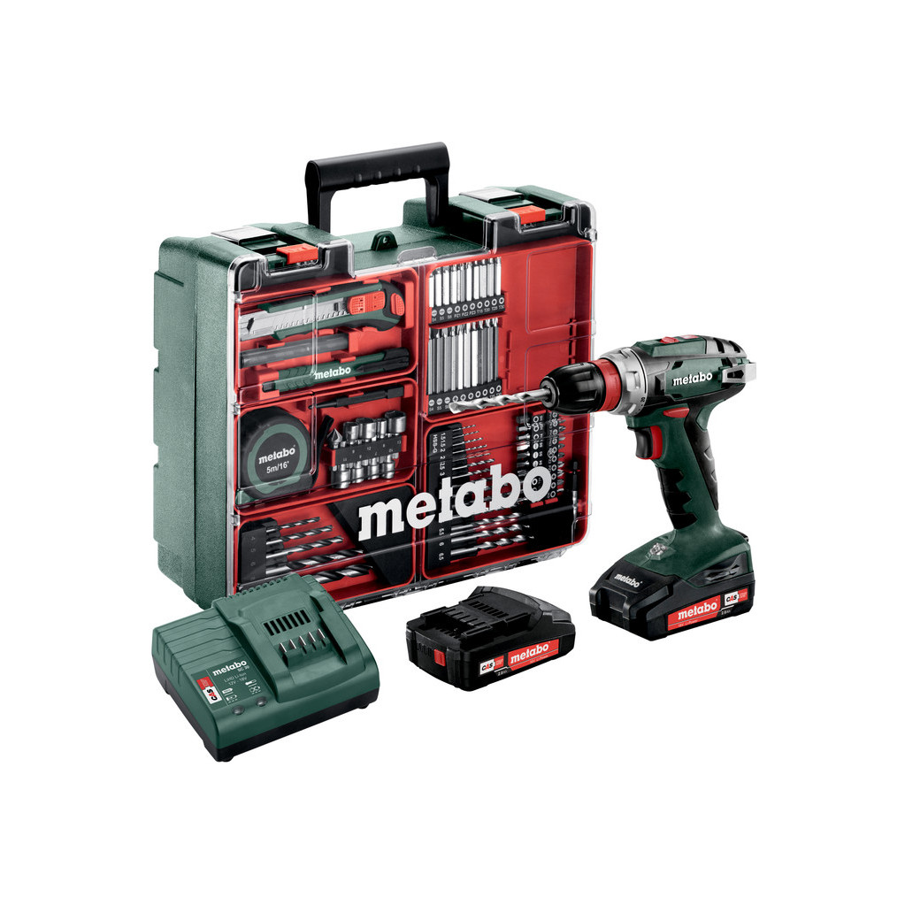 Metabo BS 18 Quick 18V Li-Ion accu boor-/schroefmachine set (2x 2.0Ah ...