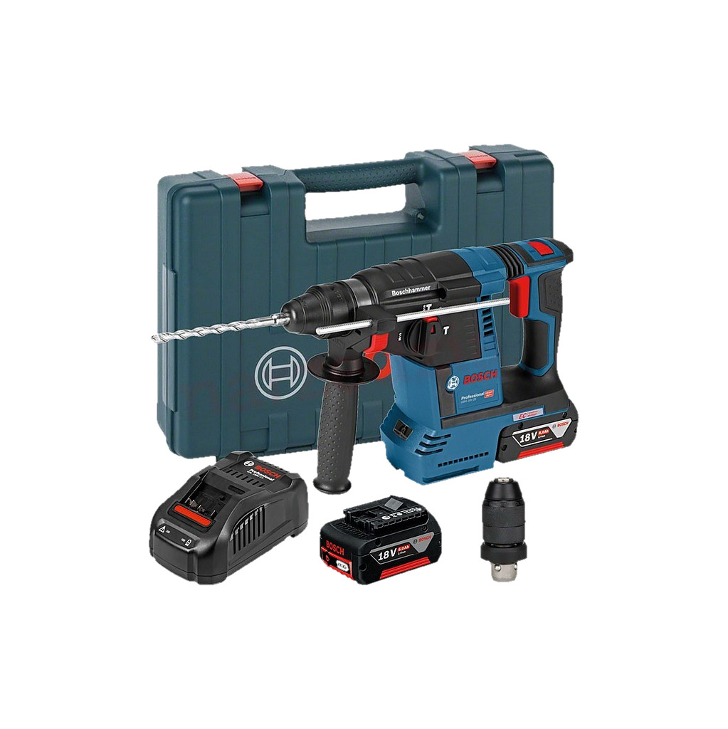 Bosch GBH 18V 26 F 18V Li Ion Accu SDS Plus combihamer set(2x 6.0Ah ...