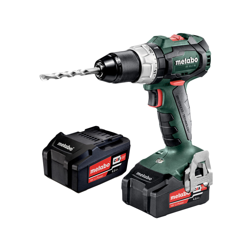 Metabo BS 18 LT BL 18V Li Ion Accu Boor -/schroefmachine Set(2x 4, 0Ah ...