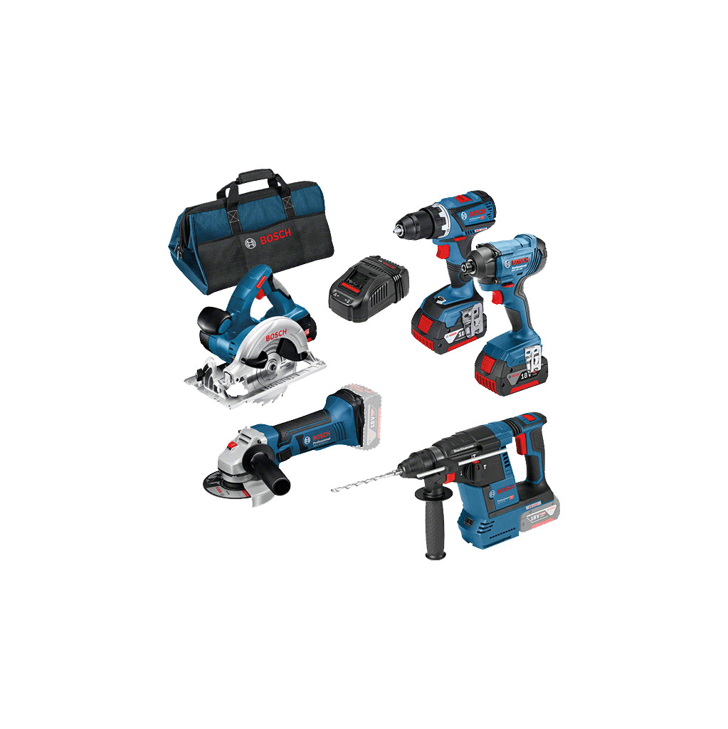 Bosch 0615990K9J 18V Li-Ion accu 5-delige combiset (3x 5.0Ah accu) in ...