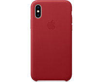 Apple iPhone Xs Max Leather Back Cover RED - Coolblue - Voor 23.59u ...