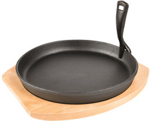 The Bastard Cast Iron Sizzling Plate & Holder - Coolblue - Voor 23.59u ...