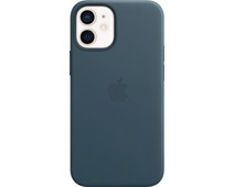 Apple iPhone 12 mini Back Cover met MagSafe Leer Baltisch Blauw ...