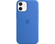 Apple iPhone 12 mini Silicone Back Cover met MagSafe Capri Blauw ...