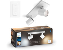 Philips Hue Runner 2-Spot opbouwspot White Ambiance Zwart + dimmer ...