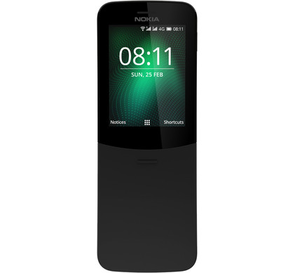 Nokia 8110 4G Zwart - Coolblue - Voor 23.59u, morgen in huis