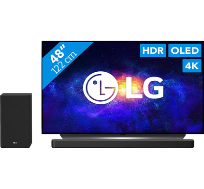 LG OLED48CX6LB + Soundbar - Coolblue - Voor 23.59u, morgen in huis
