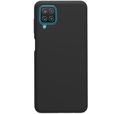 Azuri Samsung Galaxy A12 Back Cover Siliconen Zwart - Coolblue - Voor ...