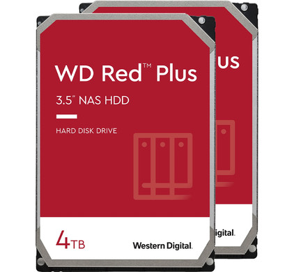 WD Red Plus WD40EFZX 4TB Duo Pack - Coolblue - Voor 23.59u, morgen in huis