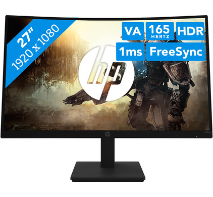 HP X27c FHD Gaming - Coolblue - Voor 23.59u, morgen in huis