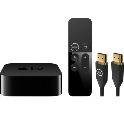 Apple TV 4K 64GB + BlueBuilt HDMI Kabel Nylon 1,5 Meter Zwart + 90 ...