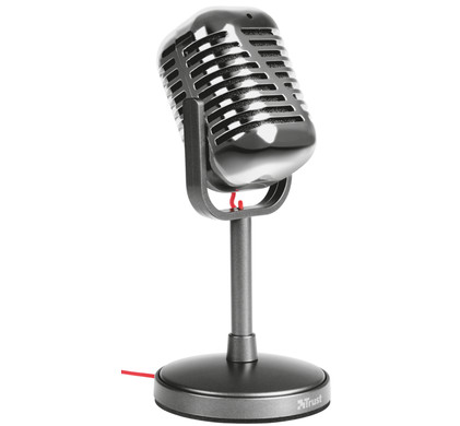 Trust Elvii Vintage Microfoon - Coolblue - alles voor een glimlach