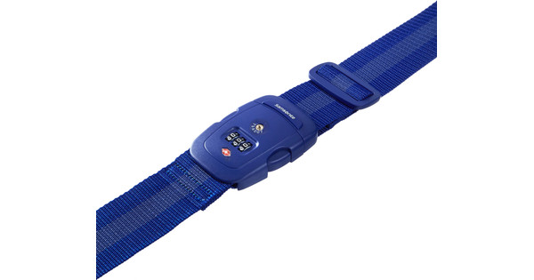 Samsonite Safe US3 Combi Luggage Strap 2 Indigo Blue - Coolblue - Voor ...
