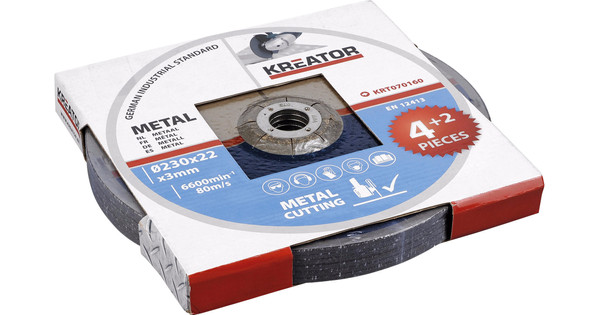 Kreator Slijpschijf Metaal 230 mm 6 stuks - Coolblue - Voor 23.59u ...