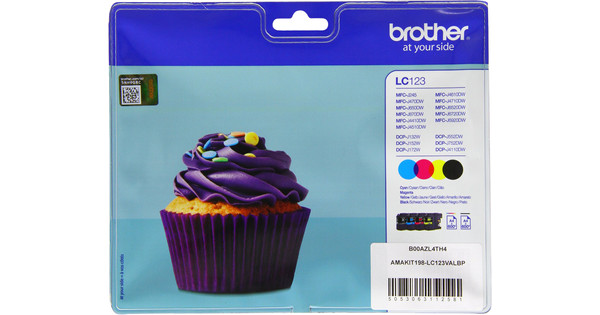 Brother LC-123 Cartridges Combo Pack - Coolblue - Voor 23.59u, morgen ...