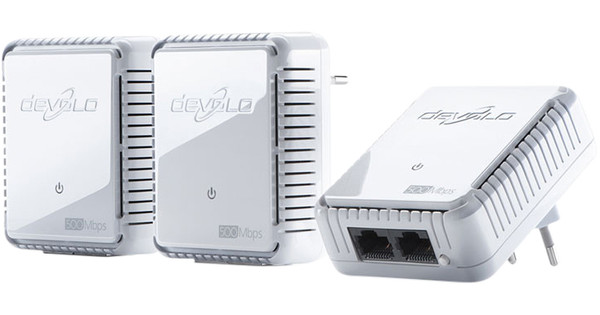 Devolo dLAN 500 Duo Geen WiFi 500 Mbps 3 adapters - Coolblue - Voor 23 ...