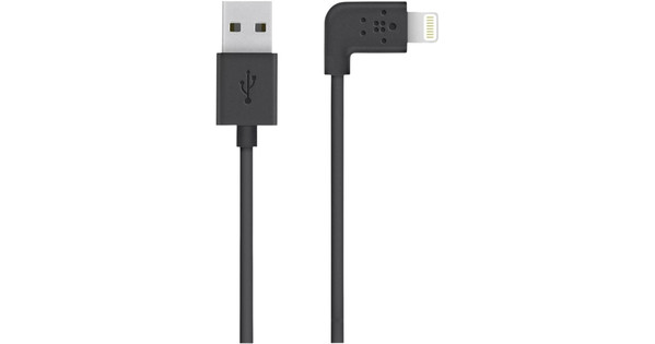 Belkin 90-degree Lightning USB Cable Black - Coolblue - Before 23:59 ...