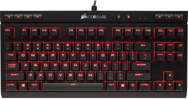 Corsair K63 Cherry MX Red QWERTY - Coolblue - Voor 23.59u, morgen in huis