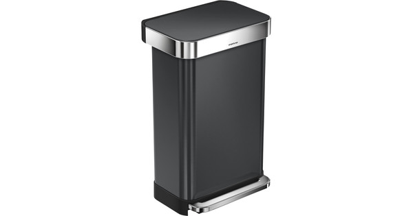 Simplehuman Rectangular Liner Pocket 45 Liter Zwart - Coolblue - Voor ...