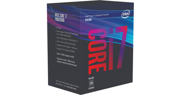 Intel Core i7 8700 - Coolblue - Voor 23.59u, morgen in huis