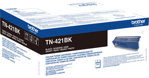 Brother TN-421 Toner Zwart - Coolblue - Voor 23.59u, morgen in huis