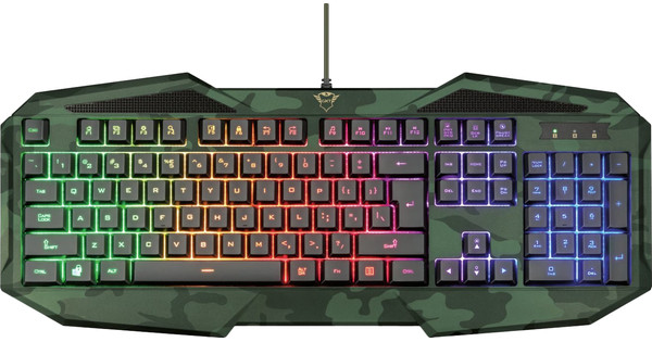 Trust GXT 830RW Avonn Gaming Keyboard QWERTY Camo - Coolblue - Before ...