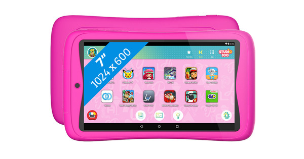 Kurio Tab Connect Studio 100 7 inch 16 GB Wifi Roze - Coolblue - Voor ...