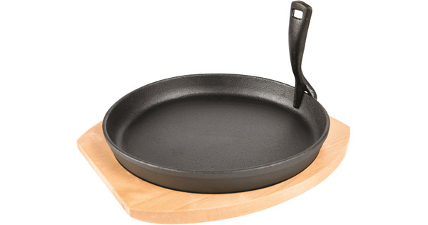 The Bastard Cast Iron Sizzling Plate & Holder - Coolblue - Voor 23.59u ...