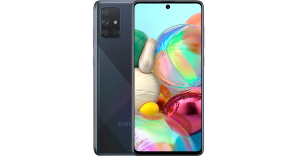 Samsung Galaxy A71 128 GB Zwart - Coolblue - Voor 23.59u, morgen in huis