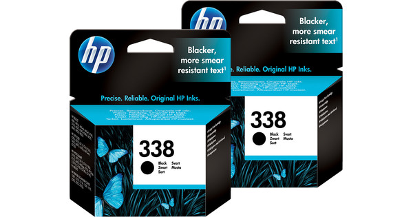 HP 338 Cartridges Zwart Duo Pack - Coolblue - Voor 23.59u, morgen in huis