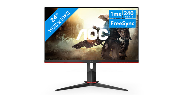 AOC 24G2ZE/BK - Coolblue - Voor 23.59u, morgen in huis