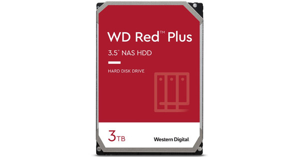 WD Red Plus 3TB - Coolblue - Voor 23.59u, morgen in huis