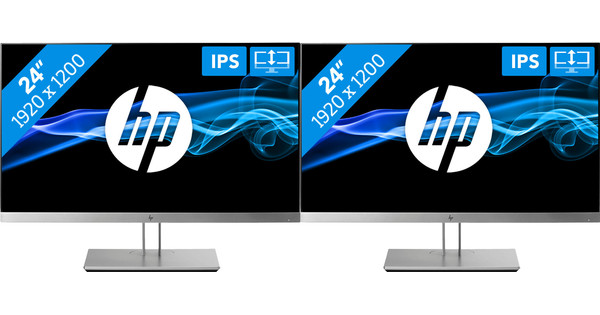 2x HP EliteDisplay E243i - Coolblue - Voor 23.59u, morgen in huis