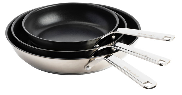 KitchenAid Stainless Steel Koekenpannenset 20 + 24 + 28 cm - Coolblue ...
