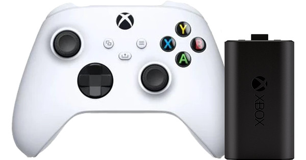 Xbox Series X & S Wireless Controller Robot Wit + Play and Charge Kit ...