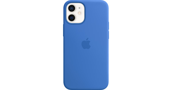 Apple iPhone 12 mini Silicone Back Cover met MagSafe Capri Blauw ...