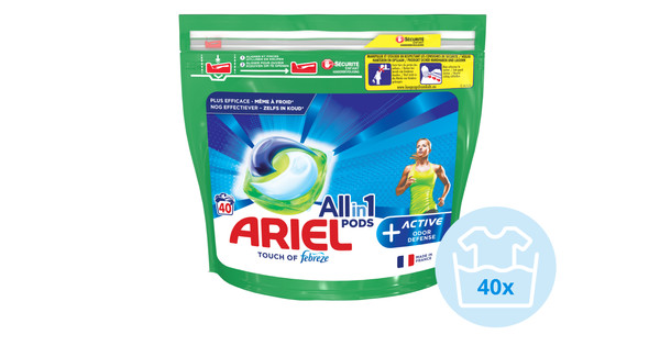 Ariel All-in-1 Pods with Active Odor Control 40 units - Coolblue ...