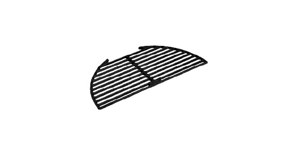 Big Green Egg Cast Iron Half Moon Grid L - Coolblue - Voor 23.59u ...