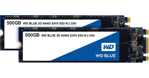 WD Blue M.2 500GB Duo Pack - Coolblue - Voor 23.59u, morgen in huis