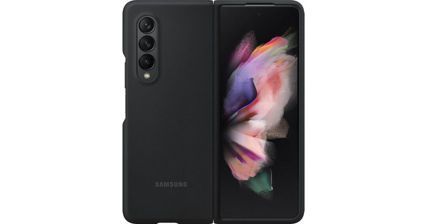 Samsung Galaxy Z Fold 3 Siliconen Back Cover Zwart - Coolblue - Voor 23 ...