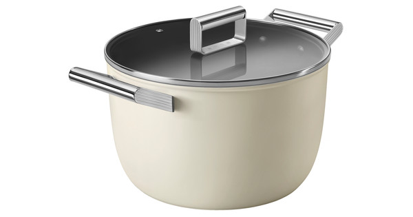 SMEG Cooking Pot 26cm Cream - Coolblue - Before 23:59, delivered tomorrow