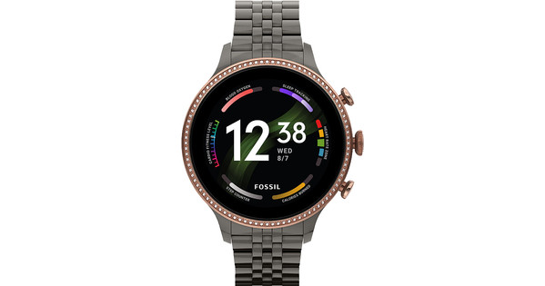 Fossil Gen 6 Display FTW6078 Roségoud/Grijs 42mm - Slimme horloges ...
