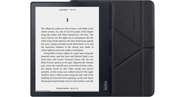 Kobo Sage + Kobo Sleep Cover Zwart - Coolblue - Voor 23.59u, morgen in huis