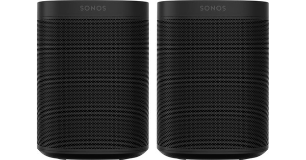 Sonos One Duo Pack Zwart - Coolblue - Voor 23.59u, morgen in huis