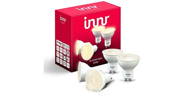 Innr White GU10 Spot 4-Pack - Smart lampen - Coolblue
