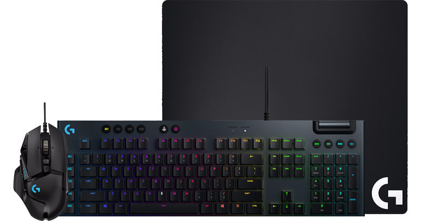 Logitech G815 Lightsync QWERTY + Logitech G502 HERO + G640 Mousepad ...