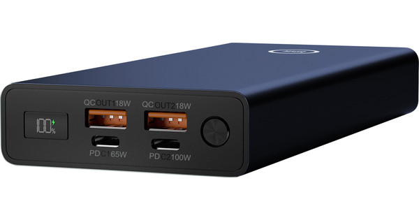 BlueBuilt Powerbank 27.000 mAh met Power Delivery en Quick Charge Blauw ...