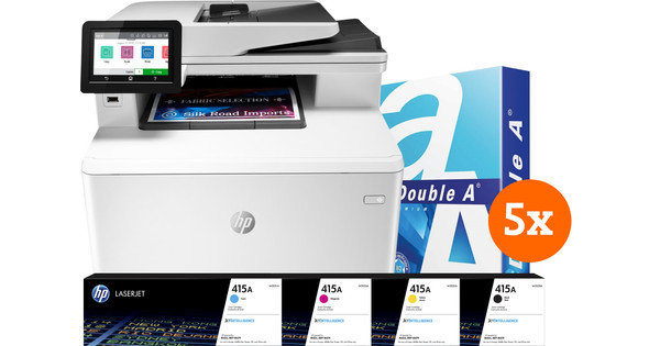 HP Color LaserJet Pro MFP M479dw + 1 Extra Set Toner Cartridges + 2500 ...