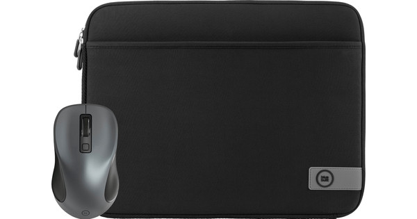 BlueBuilt 15-inch Laptop Cover Width 35 - 36cm Black + CM01 Silent ...